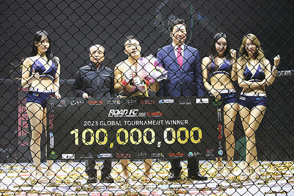 ‘로드FC 066’ 김수철, 밴텀급 글로벌 토너먼트 우승…상금 1억원 차지